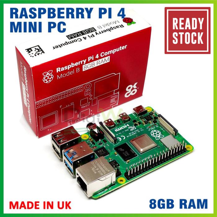 Jual Raspberry Pi 4 RAM 4GB Made In UK / Mini PC Raspi 4 - 8GB - Kota ...