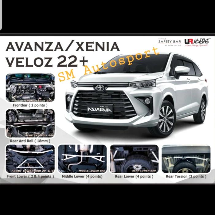 Jual ULTRA RACING Chassis Tuning Safety Bar Stabilliser AVANZA VELOZ ...
