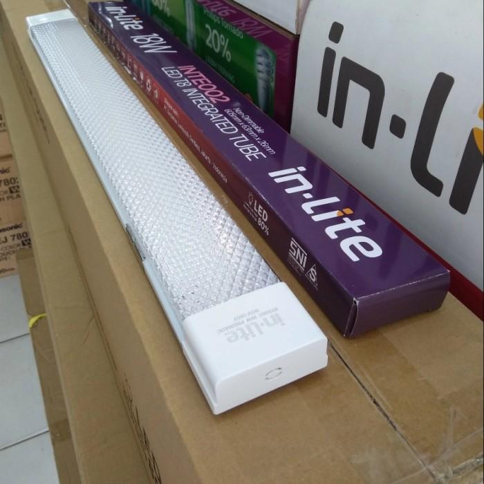 Jual INLITE Lampu T8 LED 52W Kap Lengkap Komplit 1 Body 120CM - Putih ...