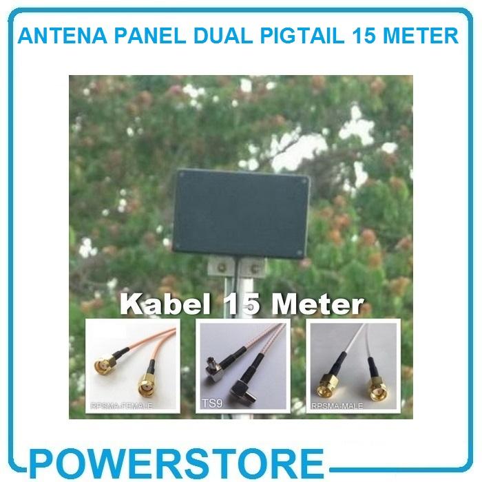 Jual Antena Panel Dual Pigtai Penguat Sinyal Modem Internet Orbit star ...