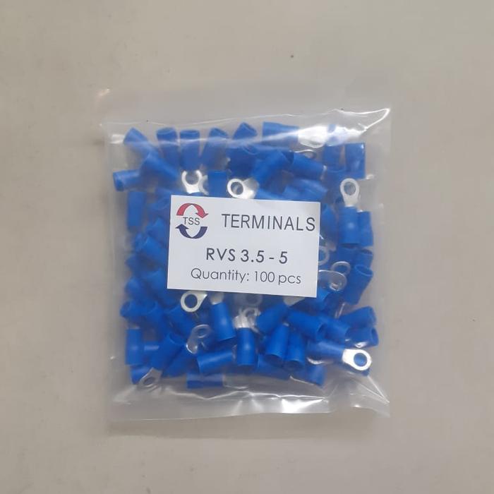 Jual Kabel Skun Ring 4mm M5 Isolasi / Kabel Skun Ring Isolasi RVS 3.5 ...