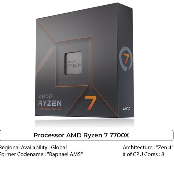 Promo AMD Ryzen 7 7700X 8 Cores 16 Threads AM5 Up to 5.4GHz Cicil 0% 3x - Jakarta Pusat ...
