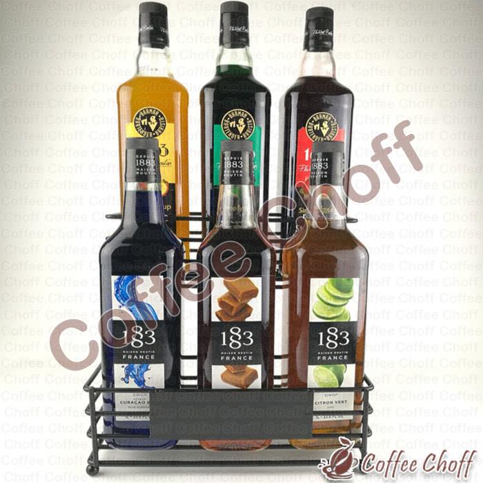 Promo RAK SIRUP MONIN RAK HOLDER DISPLAY BOTOL SYRUP GULA TEMPAT BOTOL ...