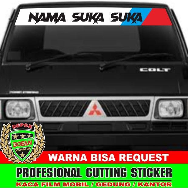 Jual Cutting sticker kaca mobil pick up truck losbak custom text ...