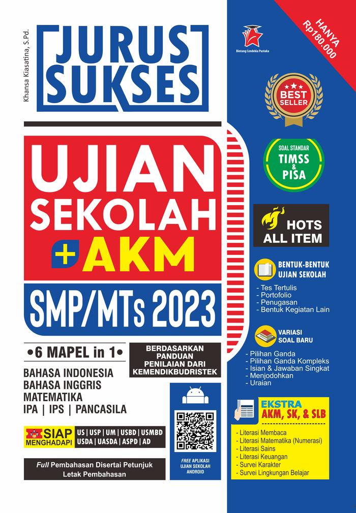 Promo Buku JURUS SUKSES UJIAN SEKOLAH + AKM PISA & TIMSS SMP/MTs 2023 (BCP) - Jakarta Pusat ...