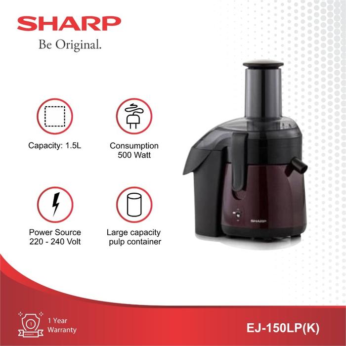 Jual Juicer Extractor SHARP EJ 150 LP (K) Pembuat Jus Halus BATAM ...