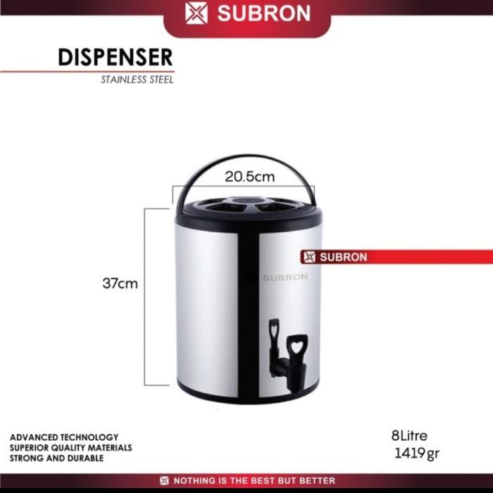 Jual Subron Water Tank Jug 8 10 12 Ltr Stainless Hot And Cold Coffee ...