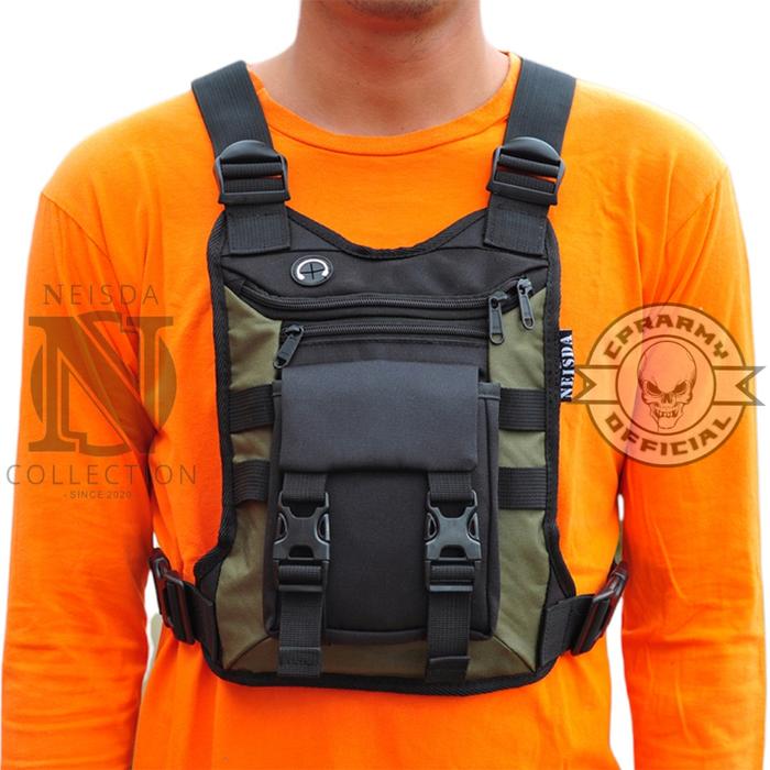 Jual Chest Bag Tas Rompi Dada Comono Green Black Premium - Kab. Bandung ...