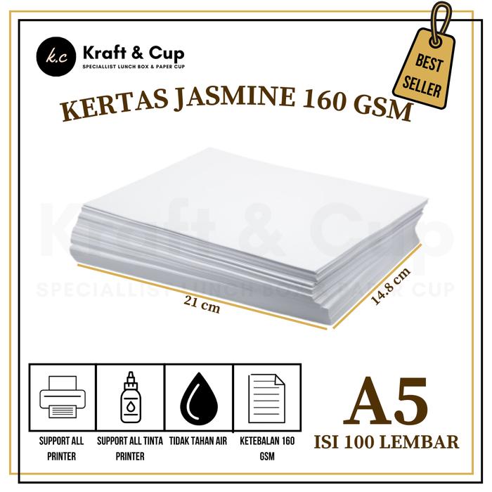 Jual Kertas Jasmine A5 isi 100 lembar / Fancy Paper / Kertas Undangan ...