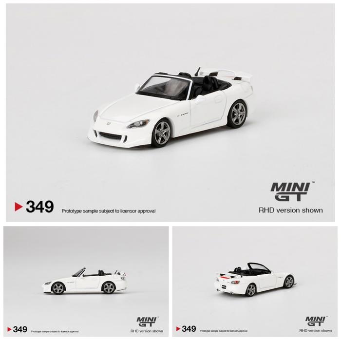 Jual MINIGT 349 HONDA S2000 (AP2) TYPE S GRAND PRIX WHITE MINI GT MGT ...