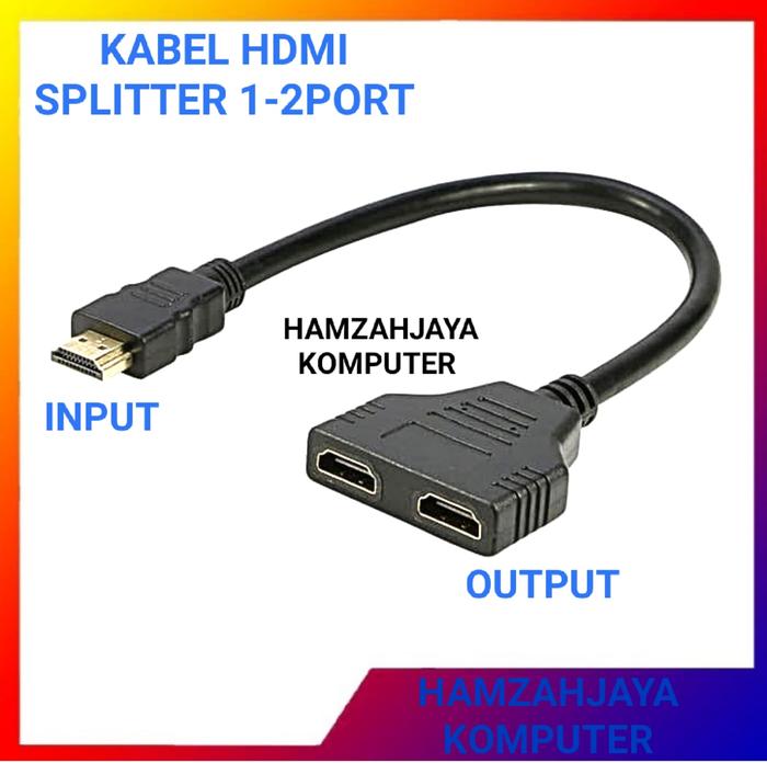 Promo HDMI Cabang/HDMI Splitter/HDMI Paralel 2port ( 2in 1 Out ) 4.8 ...