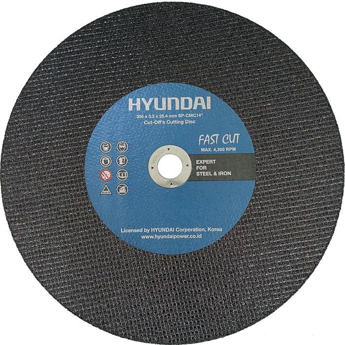 Jual HYUNDAI CUT-OFF MACHINE CUTTING DISC 14"/ MATA POTONG BESI 14inch ...