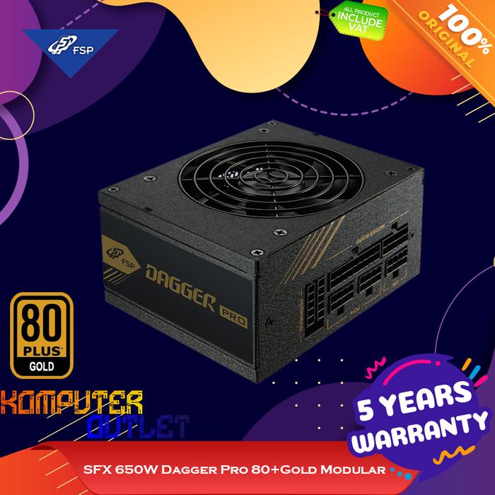 Jual FSP PSU SFX DAGGER PRO 650W 80+ GOLD PLUS FULL MODULAR 650 WATT ...