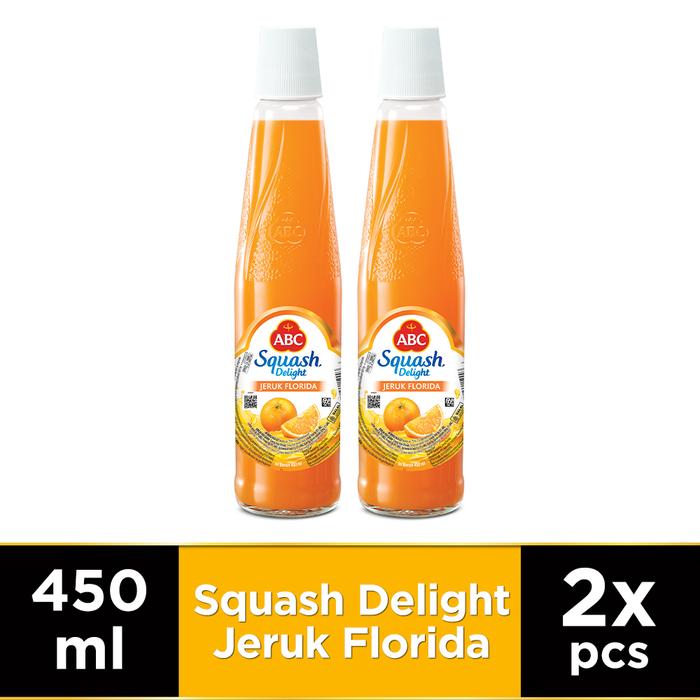 Promo ABC Sirup Squash Delight Jeruk Florida 450 ml - Twin Pack ...