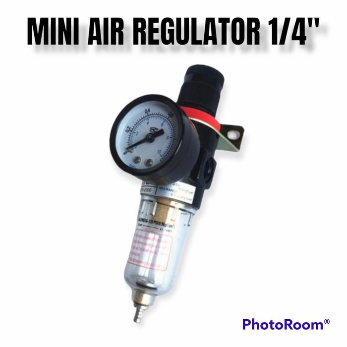 Jual REGULATOR KOMPRESOR ANGIN MINI AIR FILTER REGULATOR 1/4 INCH ...