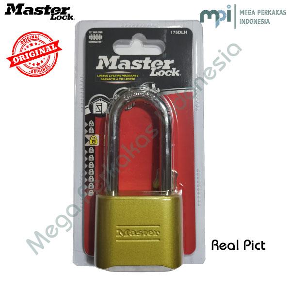 Jual GEMBOK MASTER LOCK 175DLH Solid Body Padlock Combination 50 mm ...