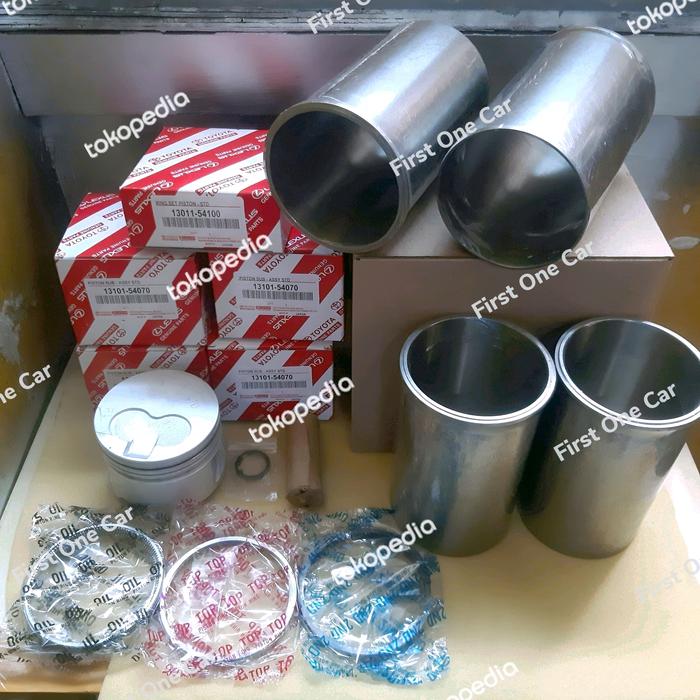 Jual Liner set komplit Piston dan Ring Toyota kijang Diesel 2L O/S STD - Jakarta Pusat - First ...
