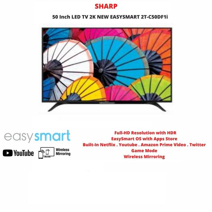 Promo SHARP 50DF1i SMART TV 50inch LED TV 2T-C50DF1I / Full Hd TV Cicil 0% 3x - Jakarta Barat ...