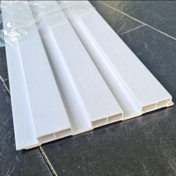 Jual WOOD PANEL 3D WPC Wallpanel PVC Kayu - W20 white - Jakarta Barat ...