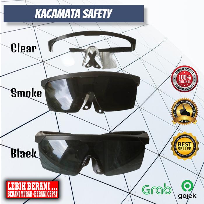 Jual kacamata safety clear frame hitam - dark - Jakarta Barat ...