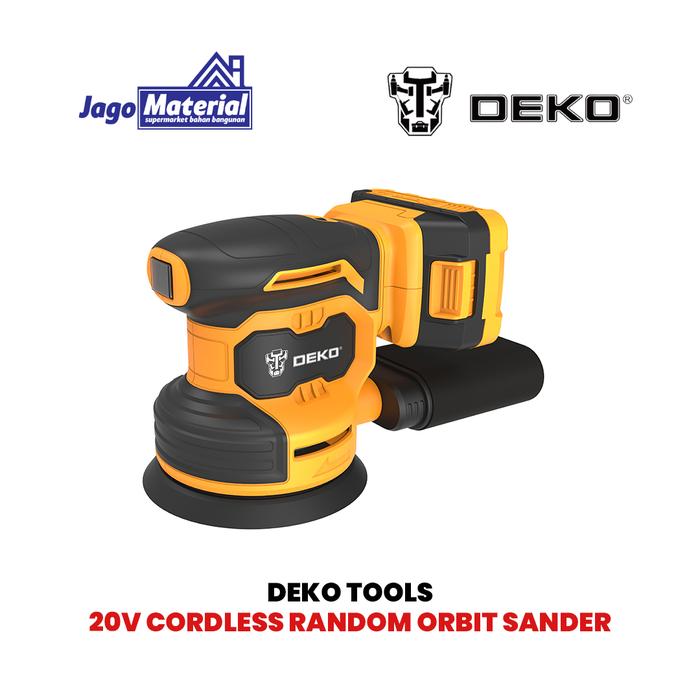 Promo Deko Cordless Random Orbital Sander (Mesin Amplas) + Baterai ...