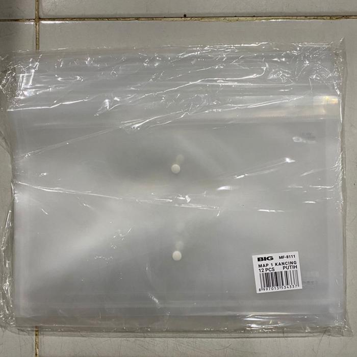 Jual Map Kancing 1 Big 8111 / Map File Dokumen Plastik Warna F4 Folio ...