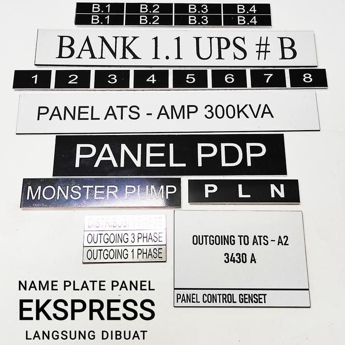 Jual NAMEPLAT PANEL label taging panel listrik grafir laser MURAH ...