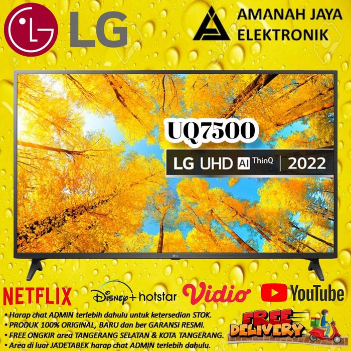 Promo LG 50UQ7500PSF UHD 4K 50 inch SMART TV NEW 2022 | LG 50UQ7500 UQ7500 Cicil 0% 3x - Kota ...