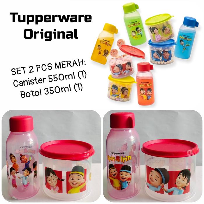 Jual Tupperware Disney Bekal Lunch Box Lunch Set Botol Minum Wadah ...