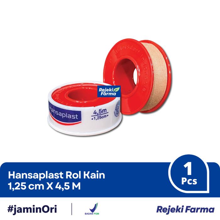 Jual Hansaplast Plester Rol Kain Serbaguna 1,25 cm x 4,5 M - 1 Roll ...