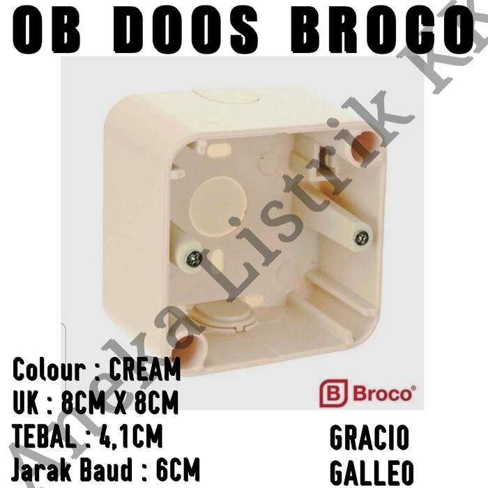 Jual BROCO OB DOS DUS DOOS GRACIO GALLEO OUTBOW 4101-531 STOPKONTAK ...