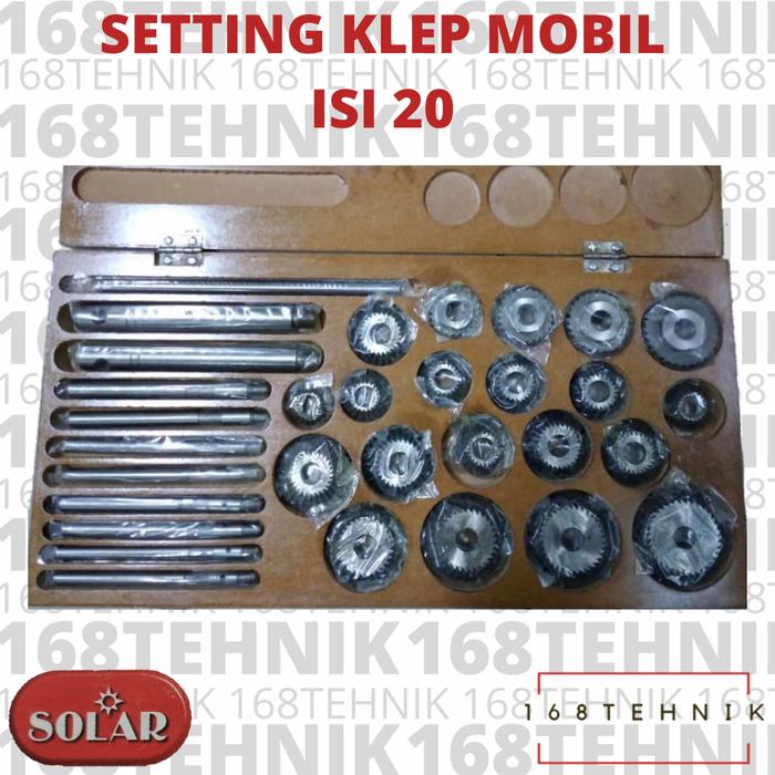 Jual SETTING KLEP ISI 20 PCS / VALVE SEAT CUTTER / ALAT SELTING KLEP ...