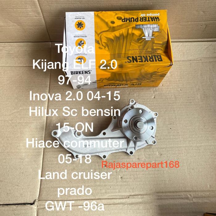 Jual water pom pump Pam Toyota Hilux SC Hiace Prado Fortuner kijang bensin - Kota Tangerang ...