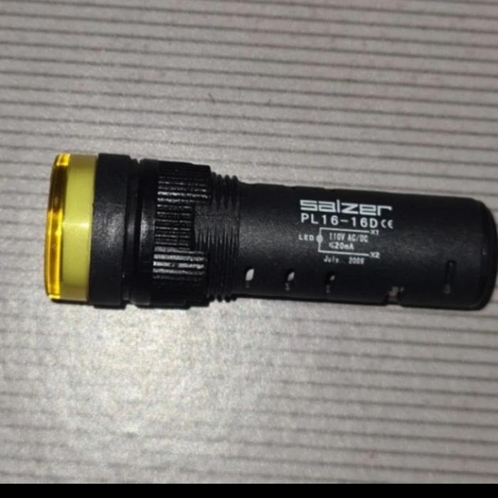 Jual Pilot Lamp LED 16mm 110V AC/DC (PL16-16D-110V) Salzer 16mm ...