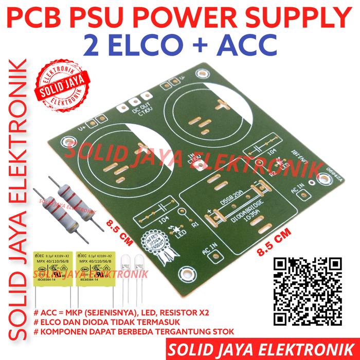 Jual PCB PSU 2 ELCO CAPASITOR KAPASITOR ELKO POWER SUPLY SUPPLY ...