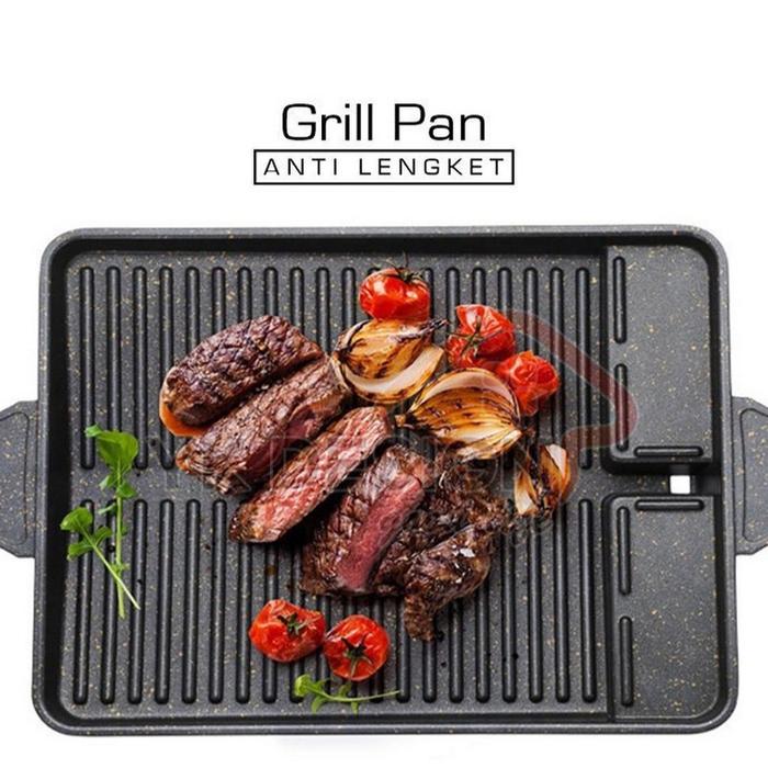 Jual Grill Pan Yakiniku/alat Panggang Bbq Grill Anti Lengket/panggangan ...