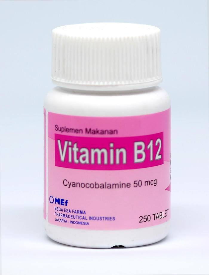 Jual Vitamin B12 Cyanocobalamine Tablet Suplemen Kesehatan (250 Tablet ...