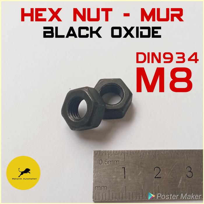 Jual Mur M8 Hex Nut Baja Grade 10.9 - Jakarta Timur - Mekanikautomation ...