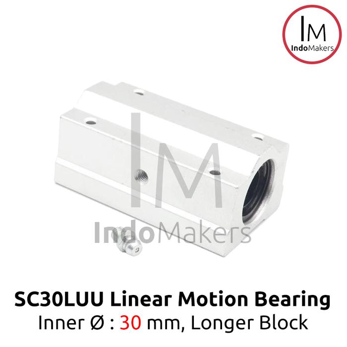 Jual SC30LUU / SC 30 LUU Linear Motion Ball Bearing Slide Bushing ...