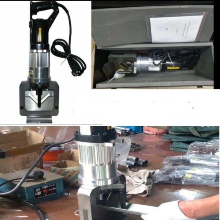 Jual MESIN PEMOTONG BESI SIKU HIDROLIK/HYDRAULIC STEEL CUTTING MACHINE ...