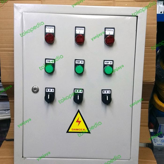 Jual panel timer 3 pompa 1phase 220v timer 3 pompa kolam renang ...