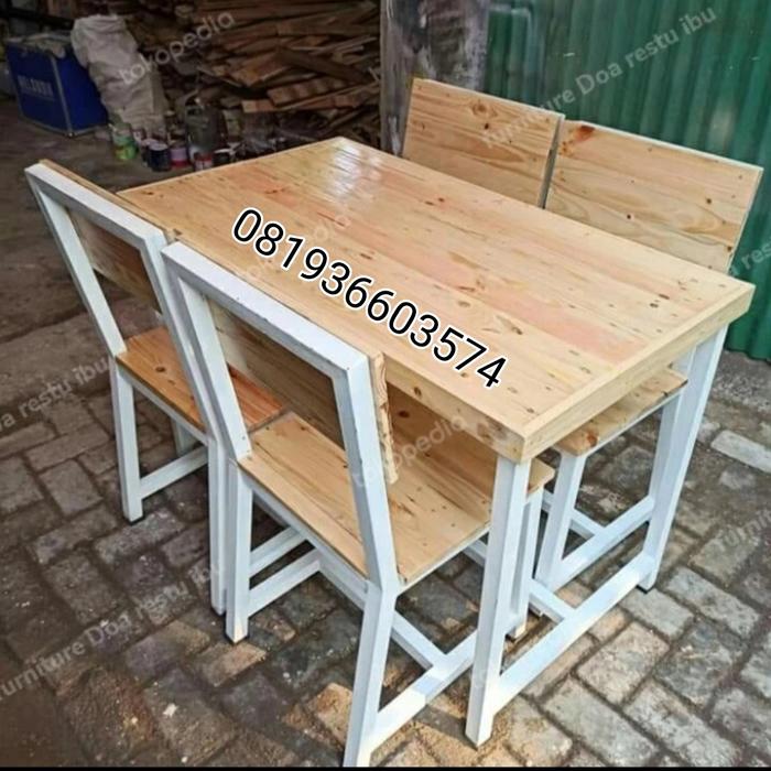 Jual set meja makan meja resto cafe kaki besi - Kota Tangerang Selatan ...