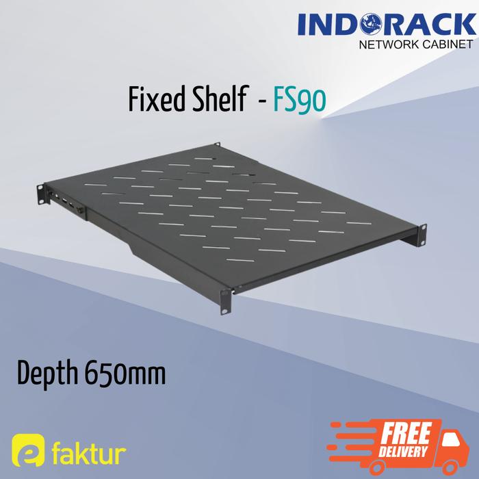 Jual FS90 INDORACK ACCESORRIES RACK 19 FIXED SHELF, DEPTH 650MM ...