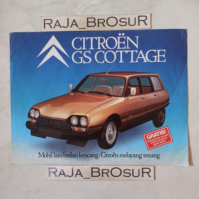 Jual Poster brosur katalog flyer jadul lawas Citroen GS Cottage 1984 ...