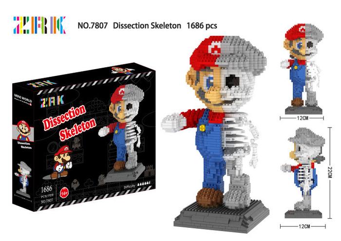 Jual Nano Bricks Super Mario Skeleton Mainan Balok Anak ZRK - Jakarta ...