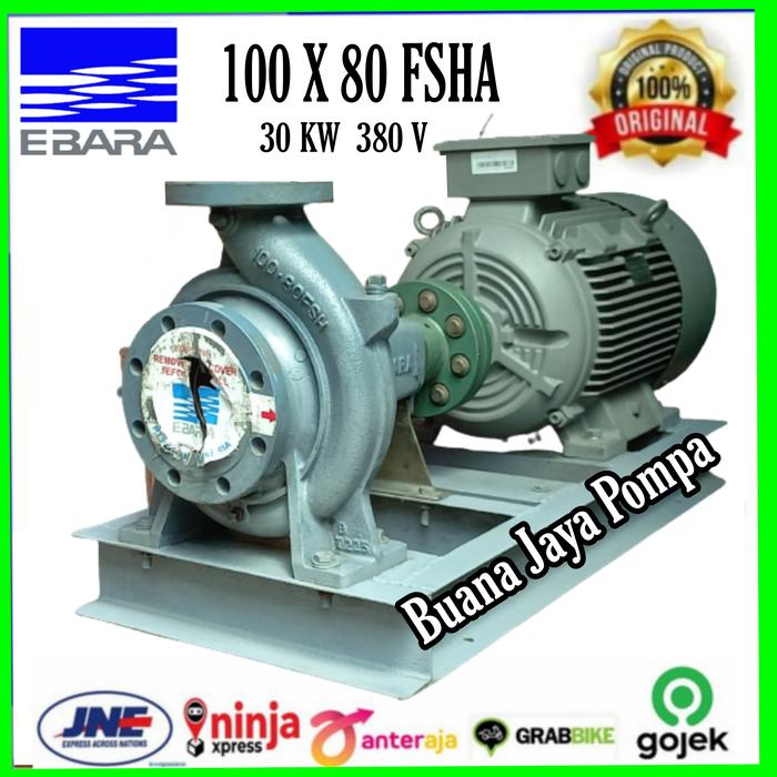 Jual POMPA EBARA CENTRIFUGAL 100X80 FSHA MOTOR SIEMENS 30 KW 380V 2900 RPM - Jakarta Barat ...