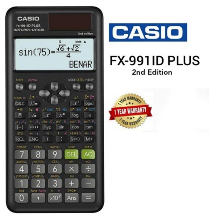 Jual KALKULATOR CASIO FX-991ID Plus 2nd EDITION SCIENTIFIC CALCULATOR - Kota Surabaya ...