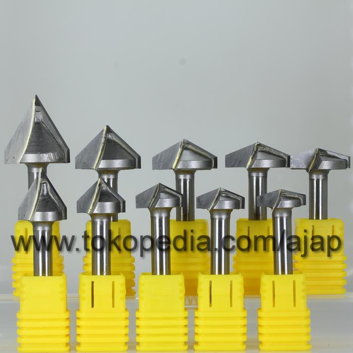 Jual Mata Profil CNC 3DV 1/4 6.35 mata router kayu 60° 90° 120° 135 ...