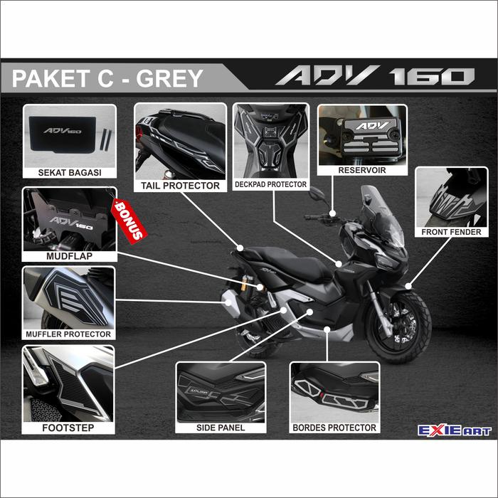 Promo PAKET BODY PROTECTOR MOTORCYCLE ADV 160 - FULL SET AKSESORIS ...