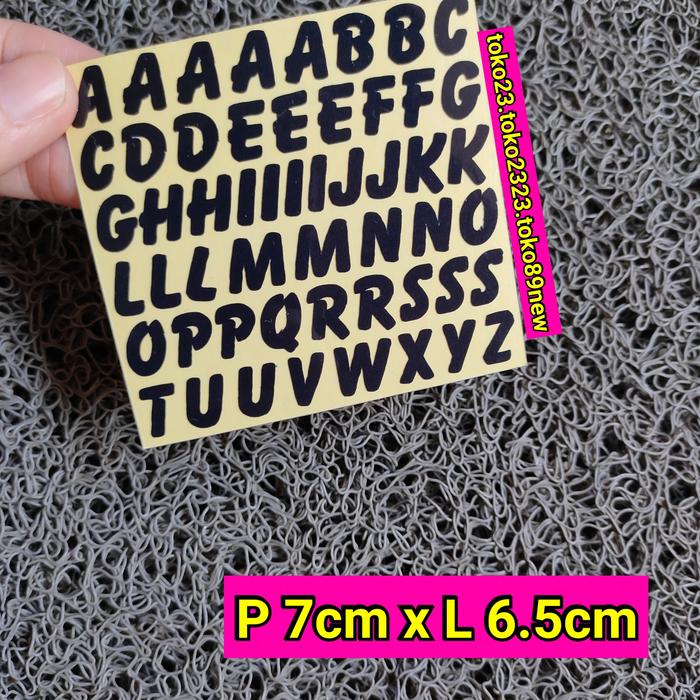 Jual stiker abc huruf stiker abjad stiker cutting motor - Putih - Kota ...